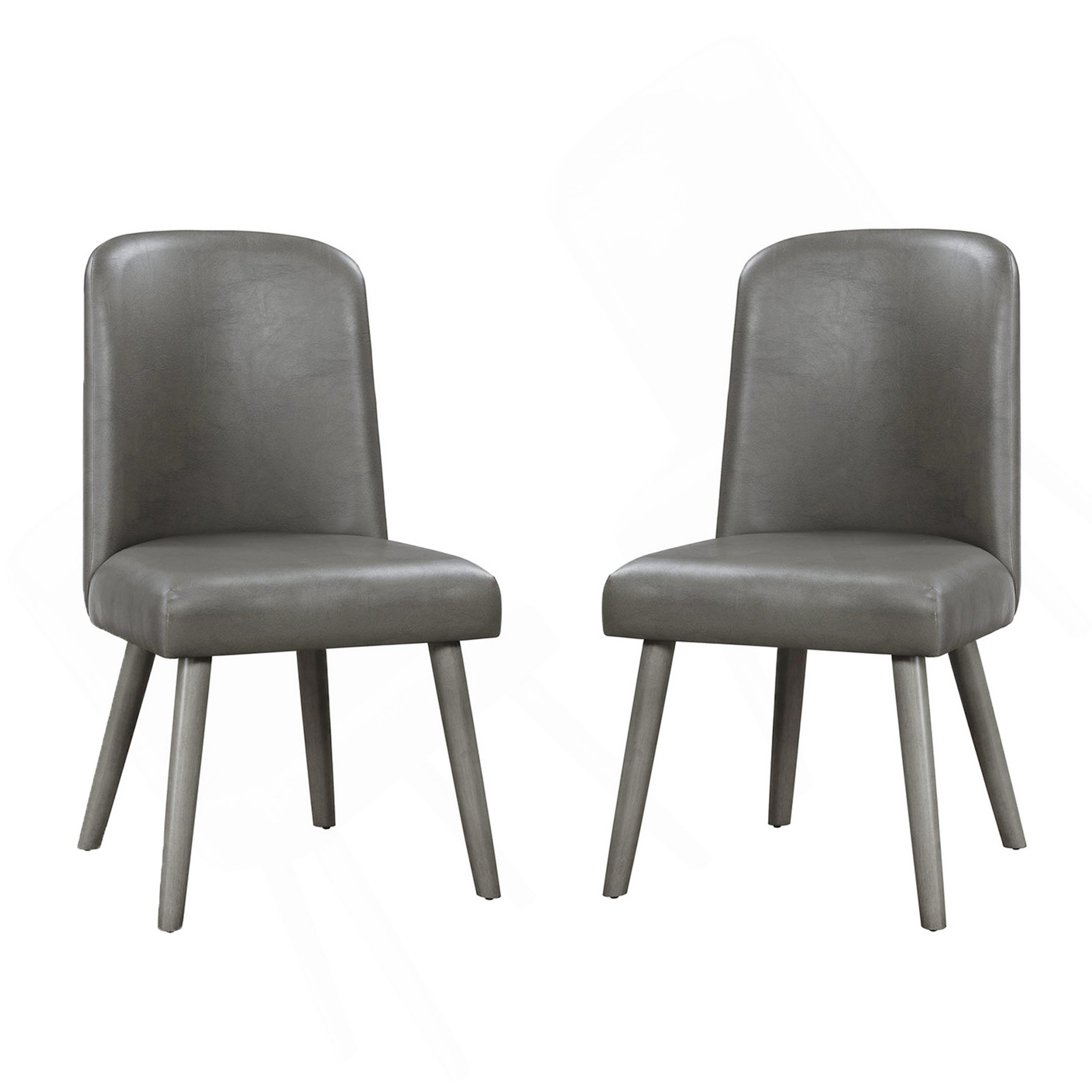 Red Barrel Studio® Set Of 2 PU Side Chairs With Padded Seat And Back ...