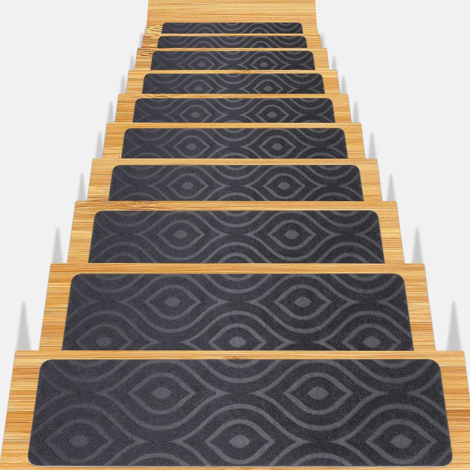 Latitude Run® Non-Slip Stair Treads For Indoor Steps, Soft Carpet Stair ...