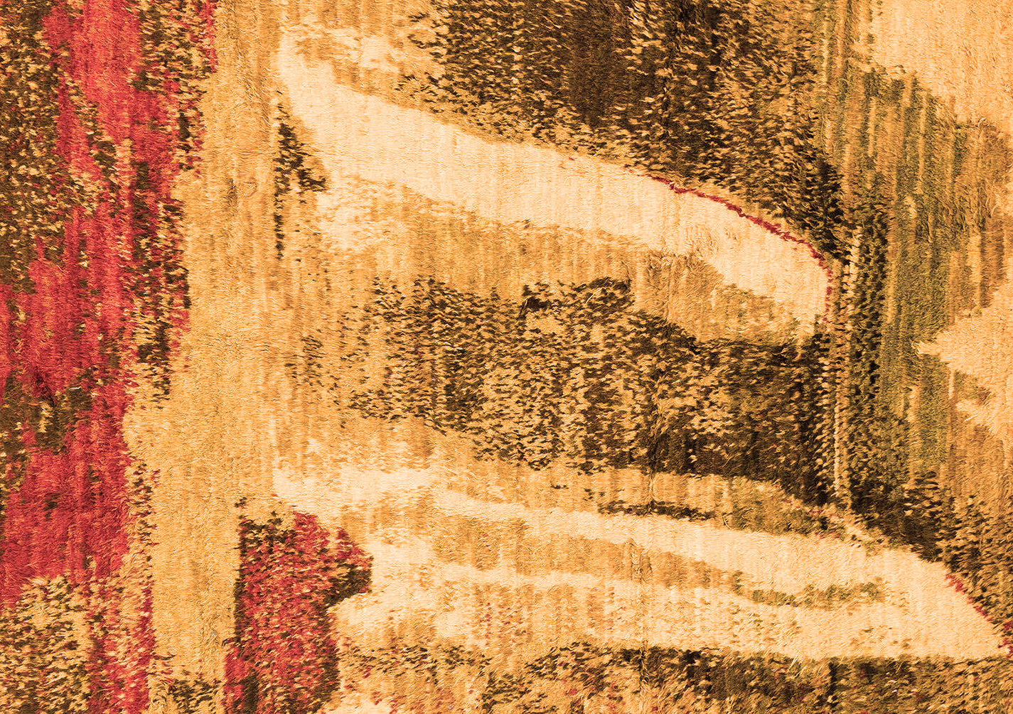 Orren Ellis Brawith Abstract Machine Woven Wool/Polyester Area Rug in ...