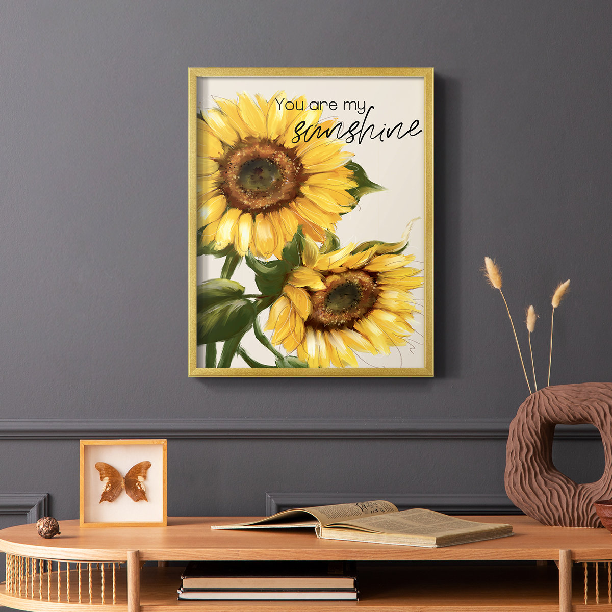 August Grove® You Are My Sunshine Framed Print - Solid Wood & Reviews ...