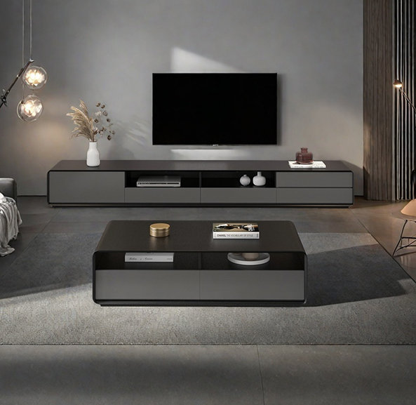 AWORET Modern simple TV cabinet coffee table combination | Wayfair