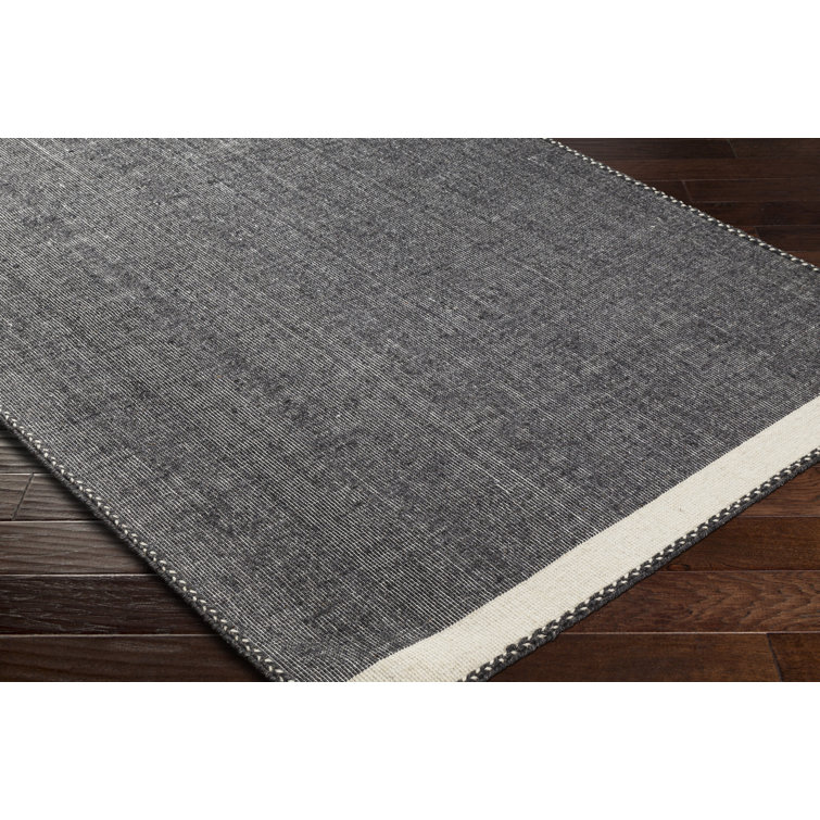 Nita Handmade Wool Beige/Black Rug | Joss & Main