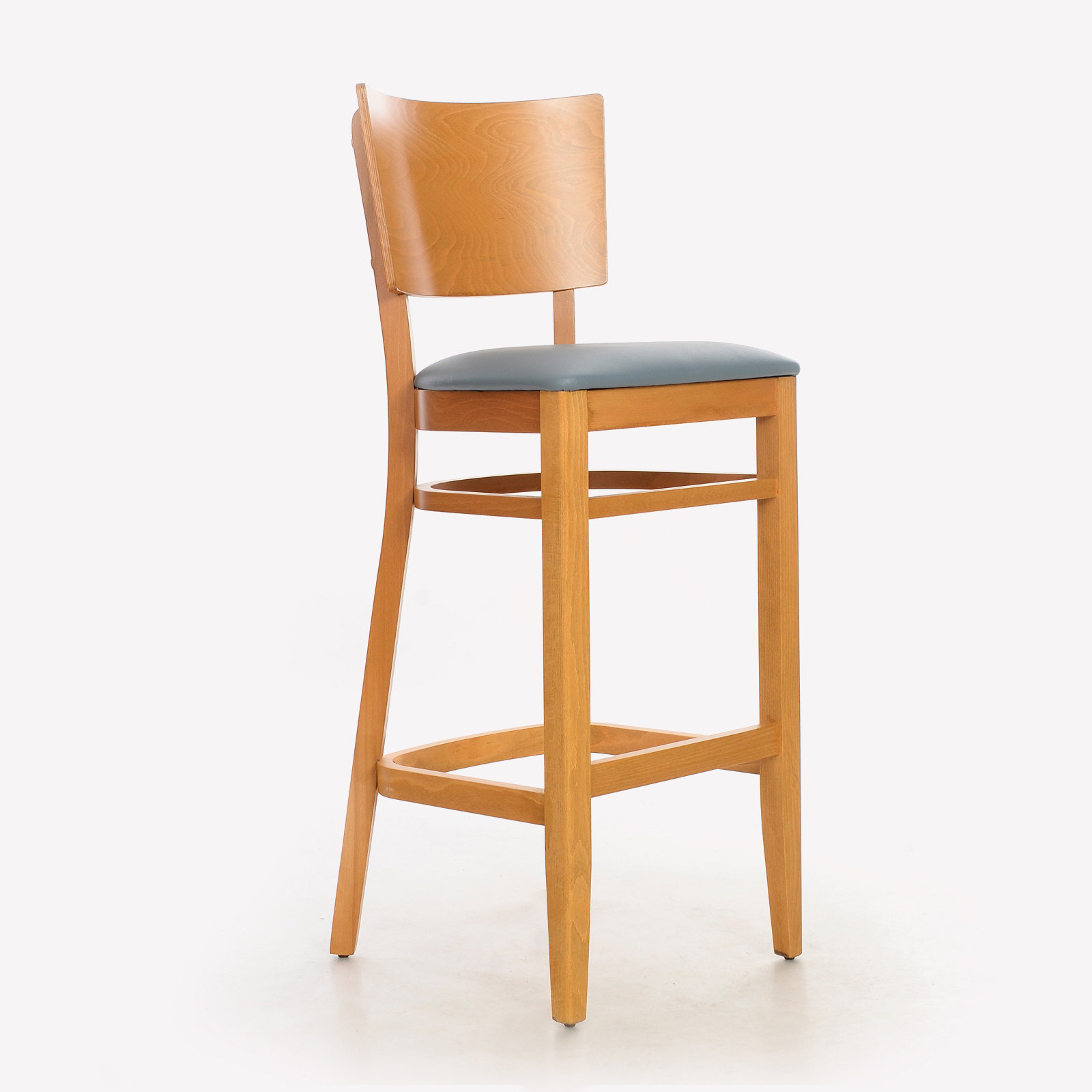 Latitude Run® Mahone Upholstered 31'' Counter Stool with Solid Wood ...