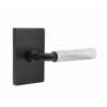 Emtek Select Privacy Leverset, Modern Rectangular Rosette, R-Bar Stem ...