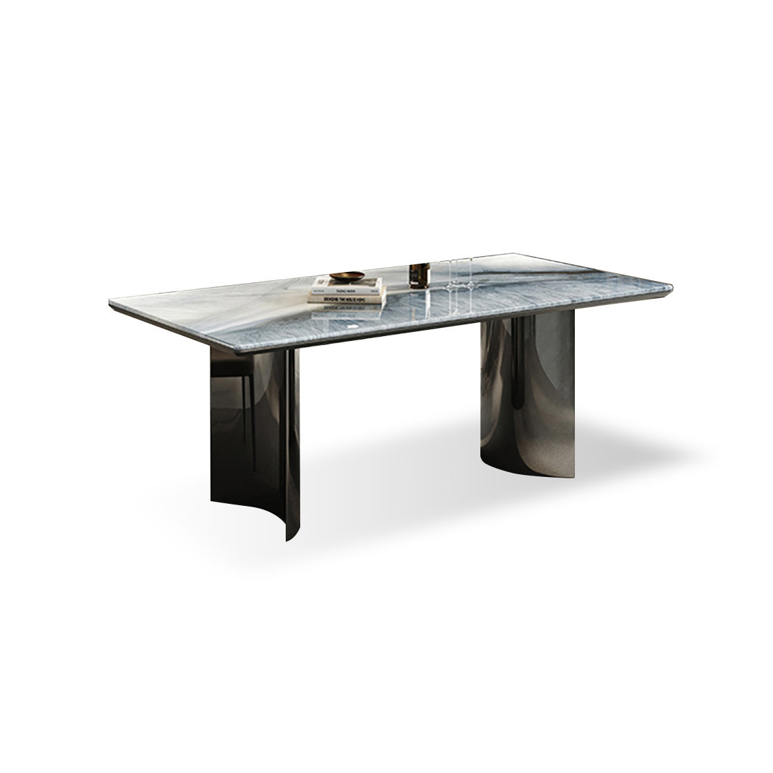 Orren Ellis Picture color Rectangular Sintered Stone tabletop Dining ...