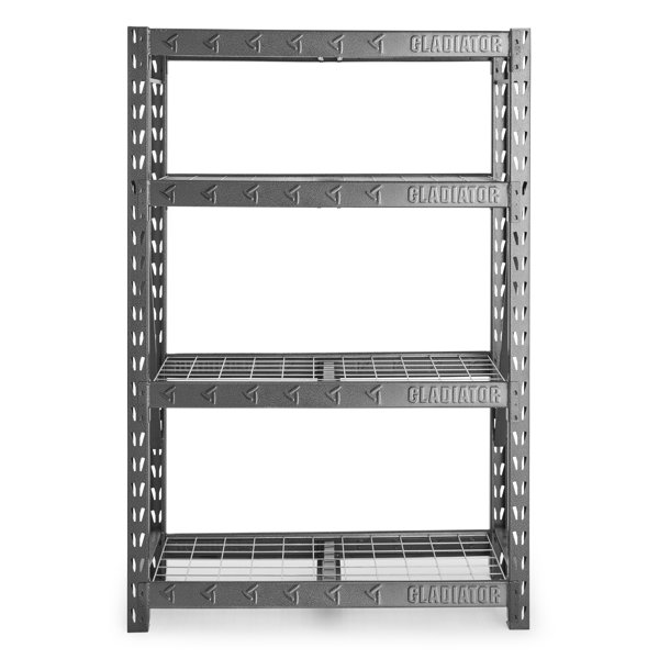Gladiator® 48" Wide Heavy Duty Rack With Four 18" Deep Shelves ...