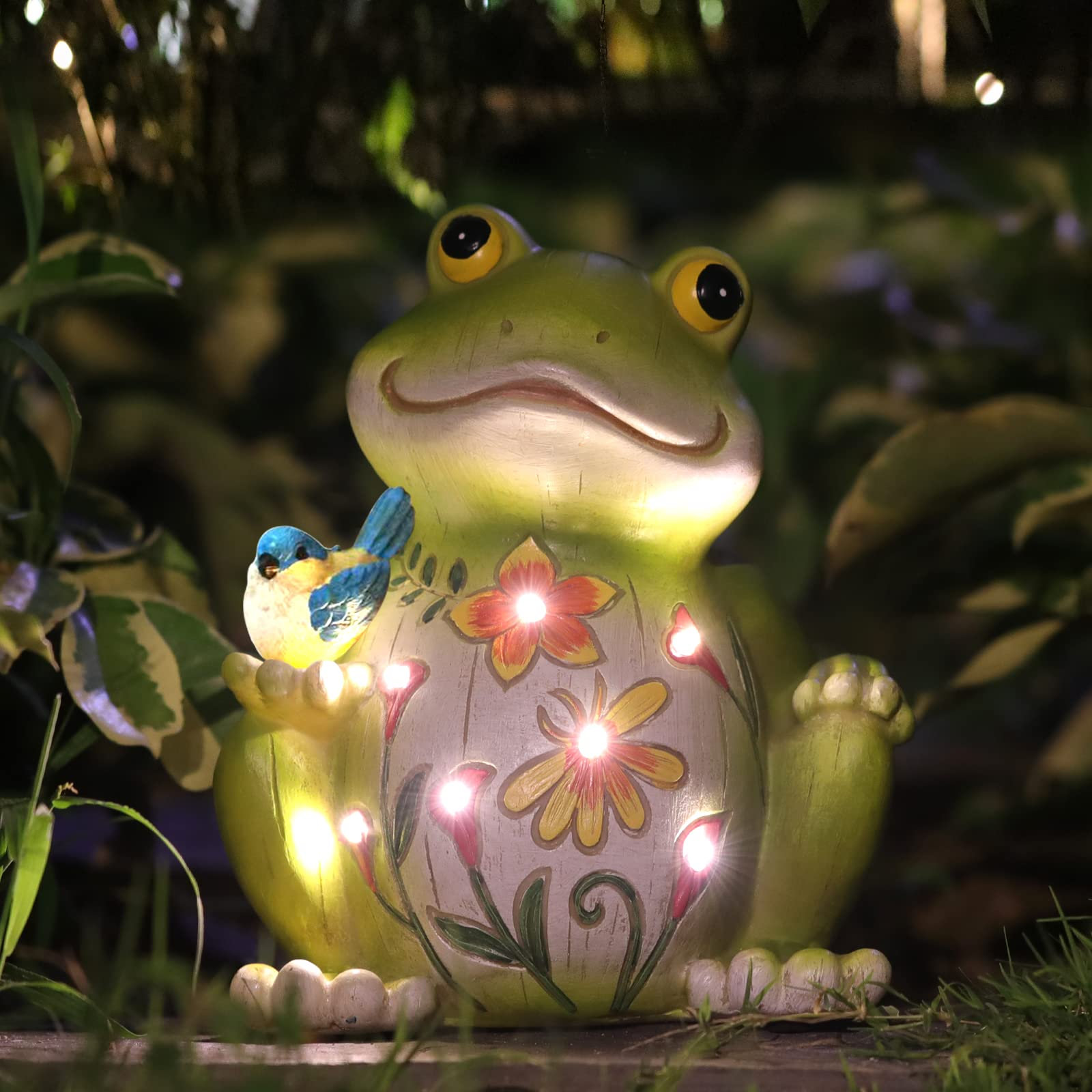Bungalow Rose Solar Resin Garden Outdoor Statues | Wayfair