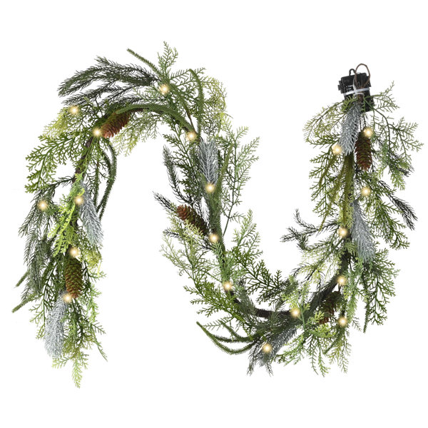 The Holiday Aisle® Kaimani 72 Inch and 108 Inch Lighted Pine and ...