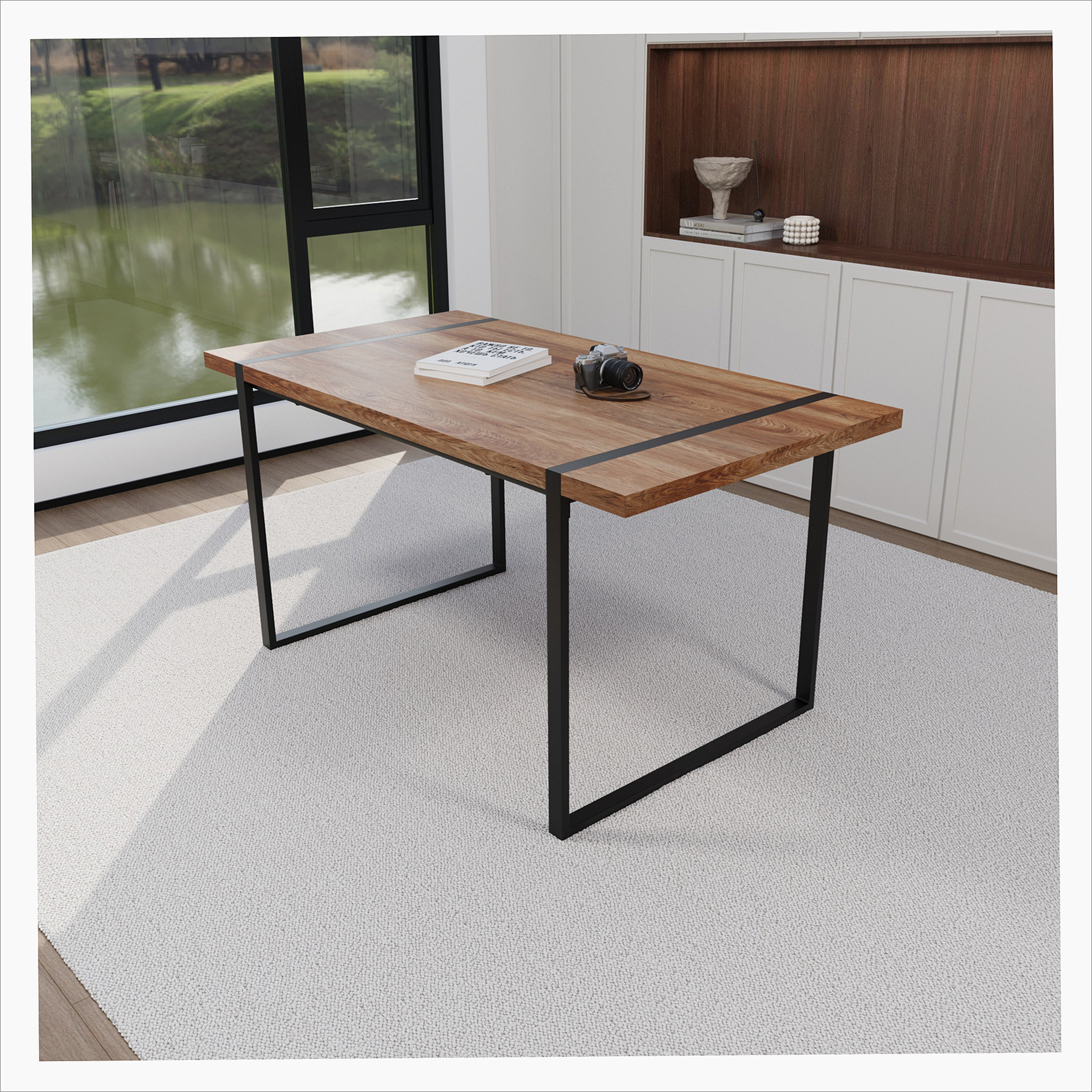 17 Stories 1 Piece Rectangular Dining Table without Chair | Wayfair