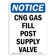 SignMission CNG Gas Fill Post Supply Valve Sign | Wayfair