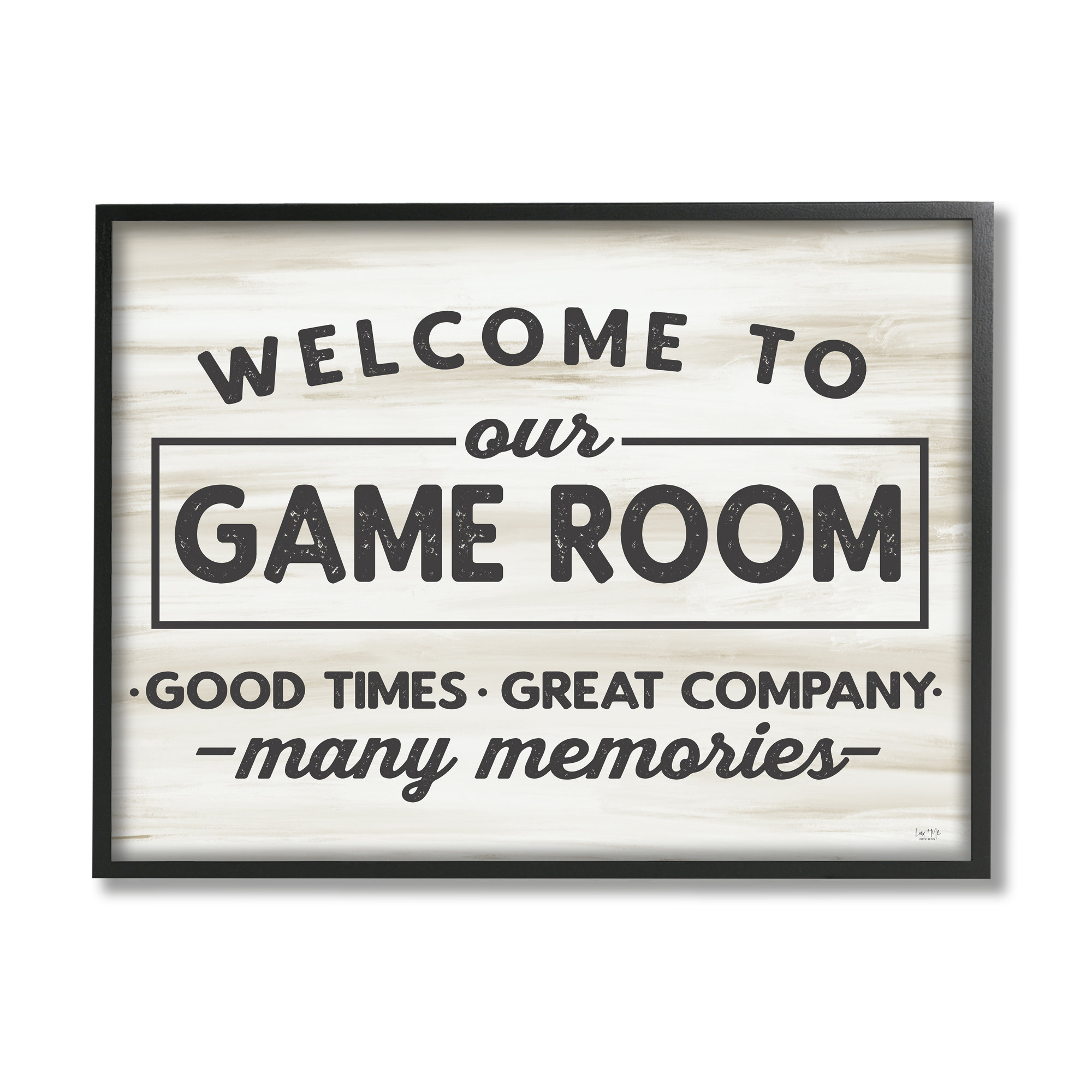 Stupell Industries Welcome To Game Room On Wood by Lux + Me Designs ...