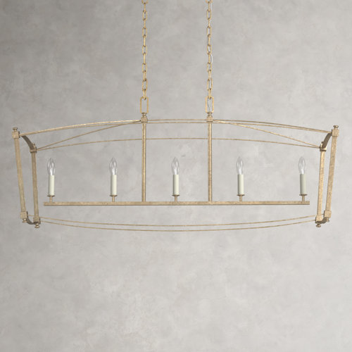 Farmhouse & Rustic Gold Finish Chandeliers | Birch Lane