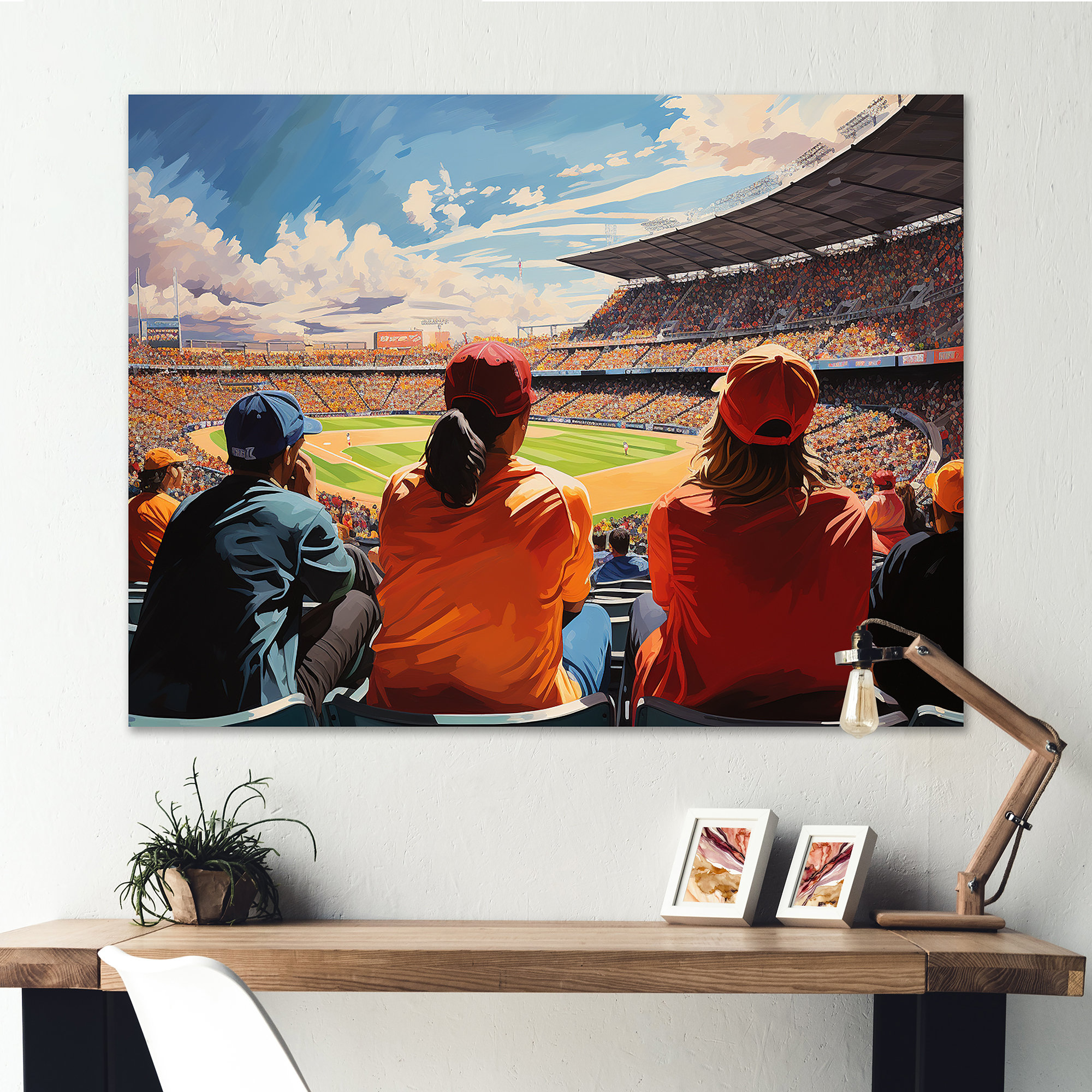 Design Art Stadium Echoing Ovation I On Canvas Print | Wayfair