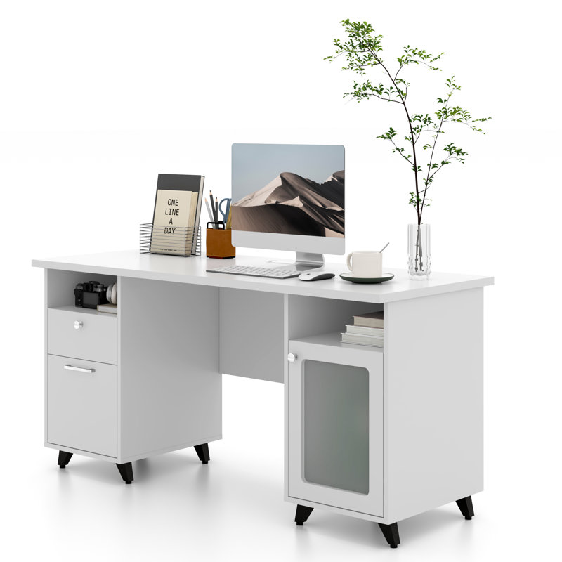 Latitude Run® 60'' W Rectangle Executive Desk | Wayfair