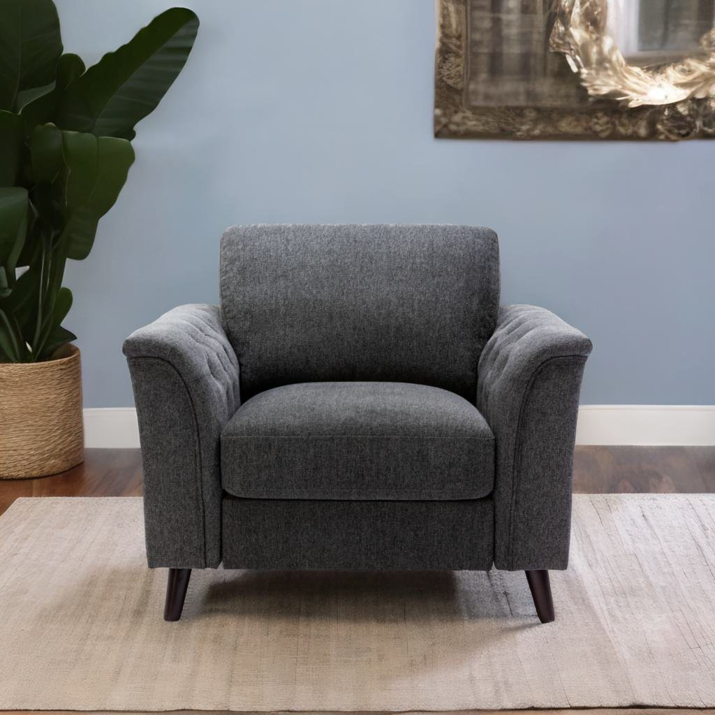 Winston Porter Linen Sofa Chair - Wayfair Canada