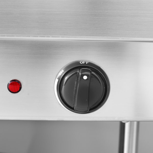 BevLes 2 Well Electric Steam Table, 120V, in Silver | Wayfair