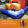 JumpOrange Rainbow 40' x 12' Inflatable Obstacle Course with Slide and ...