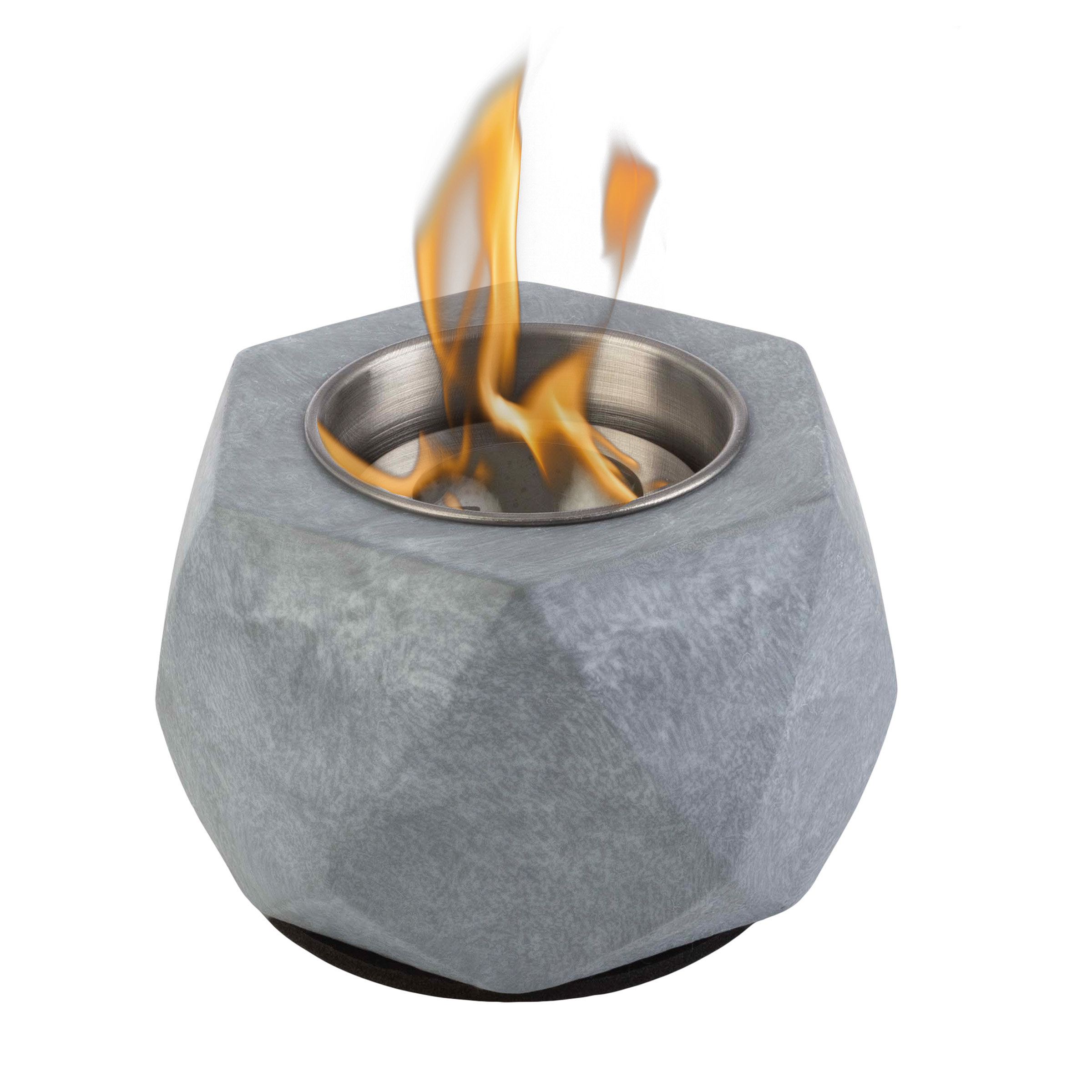 Orren Ellis Alacyia Tabletop Fire Pit - Bioethanol or Rubbing Alcohol ...