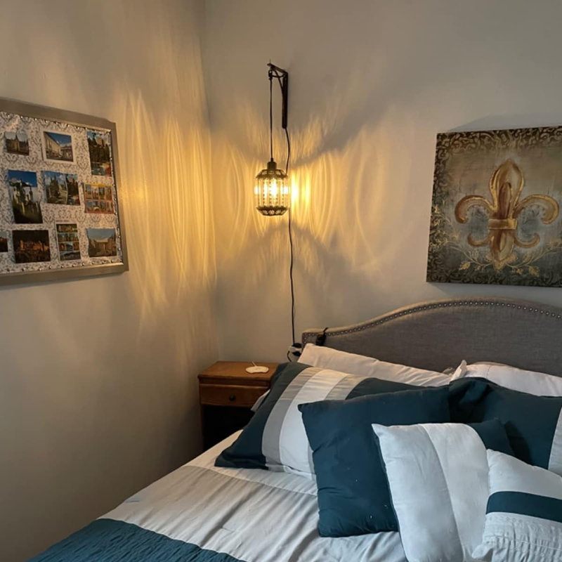 Bungalow Rose Ariebella Plug-in Corner Wall Light | Wayfair