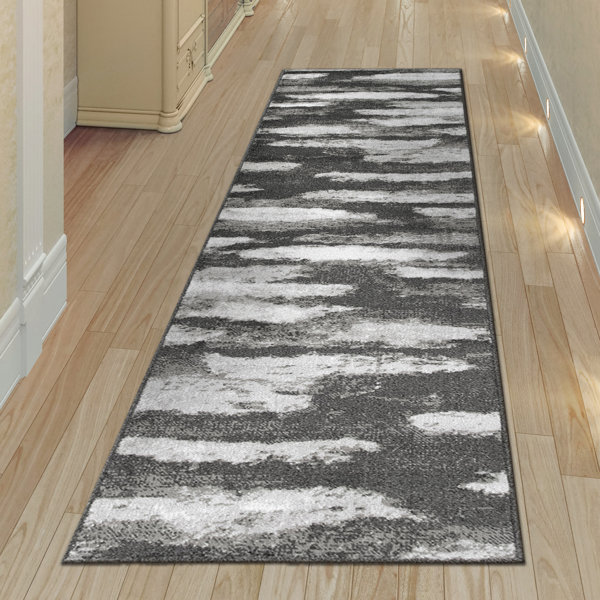 17 Stories Abstract Gray Area Rug & Reviews | Wayfair