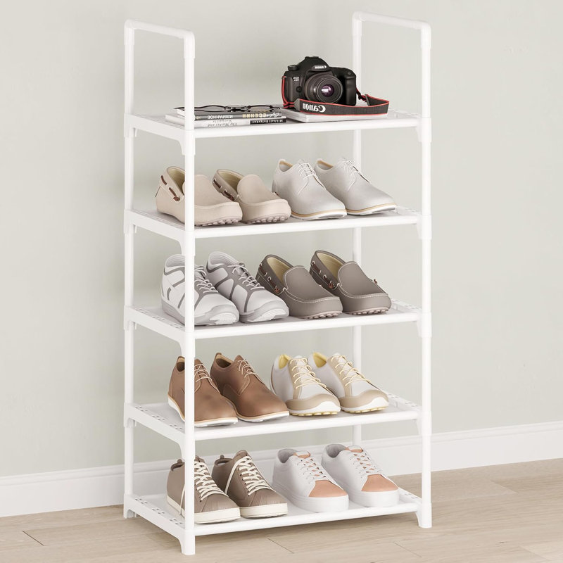 Ebern Designs 5-tier Stackable Shoe Rack Compact Organizer | Wayfair