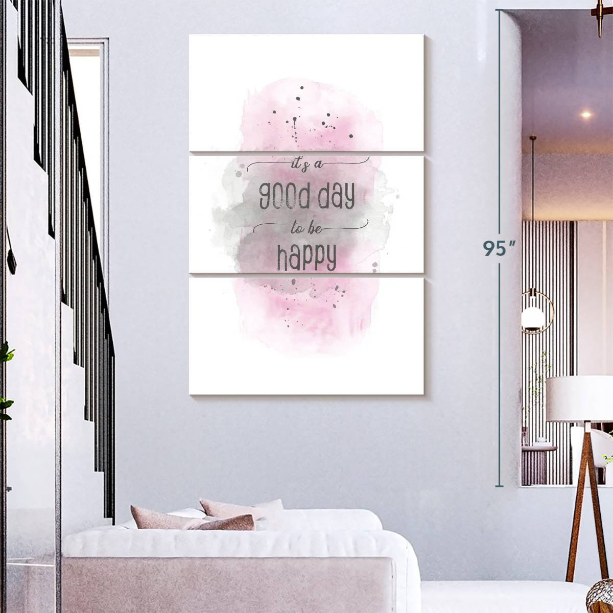 Ebern Designs Tergel Good Day To Be Happy Pink | Wayfair
