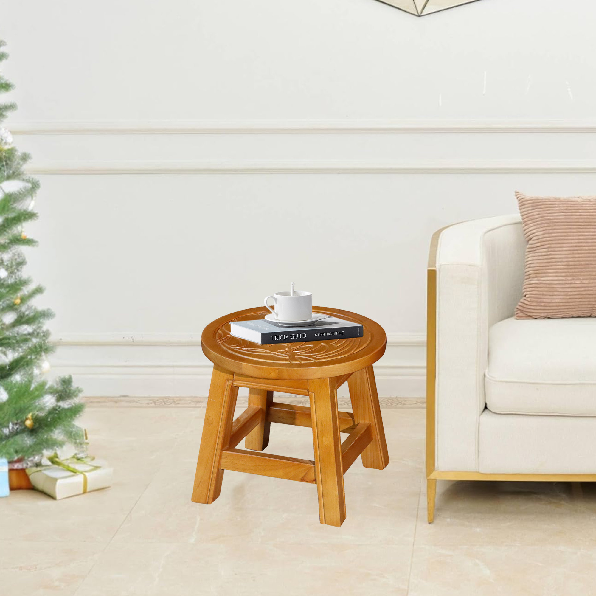 Wildon Home® Denyia 1 - Step Wood Step Stool | Wayfair