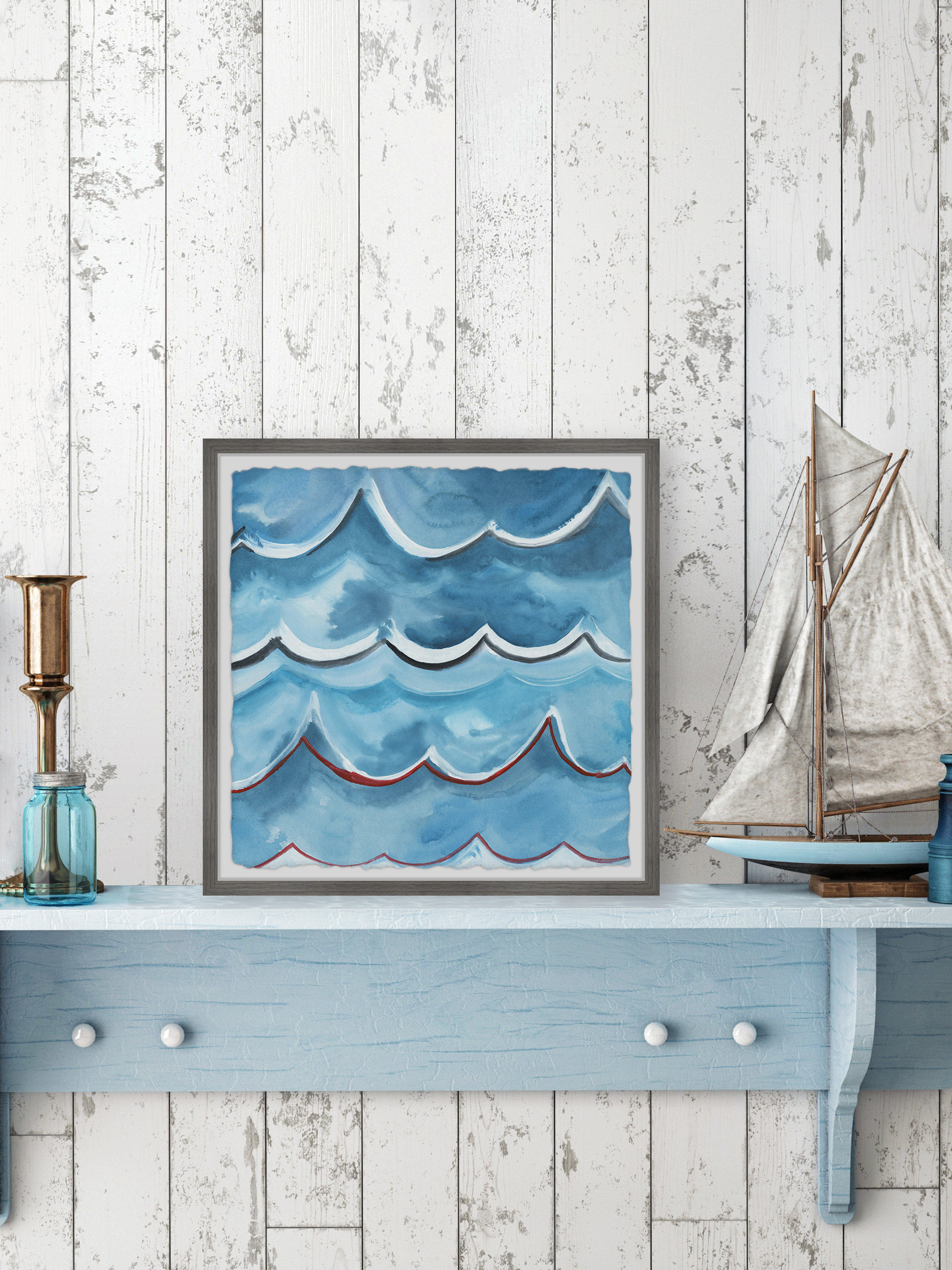 Rosecliff Heights The Next Wave - Picture Frame Graphic Art | Wayfair