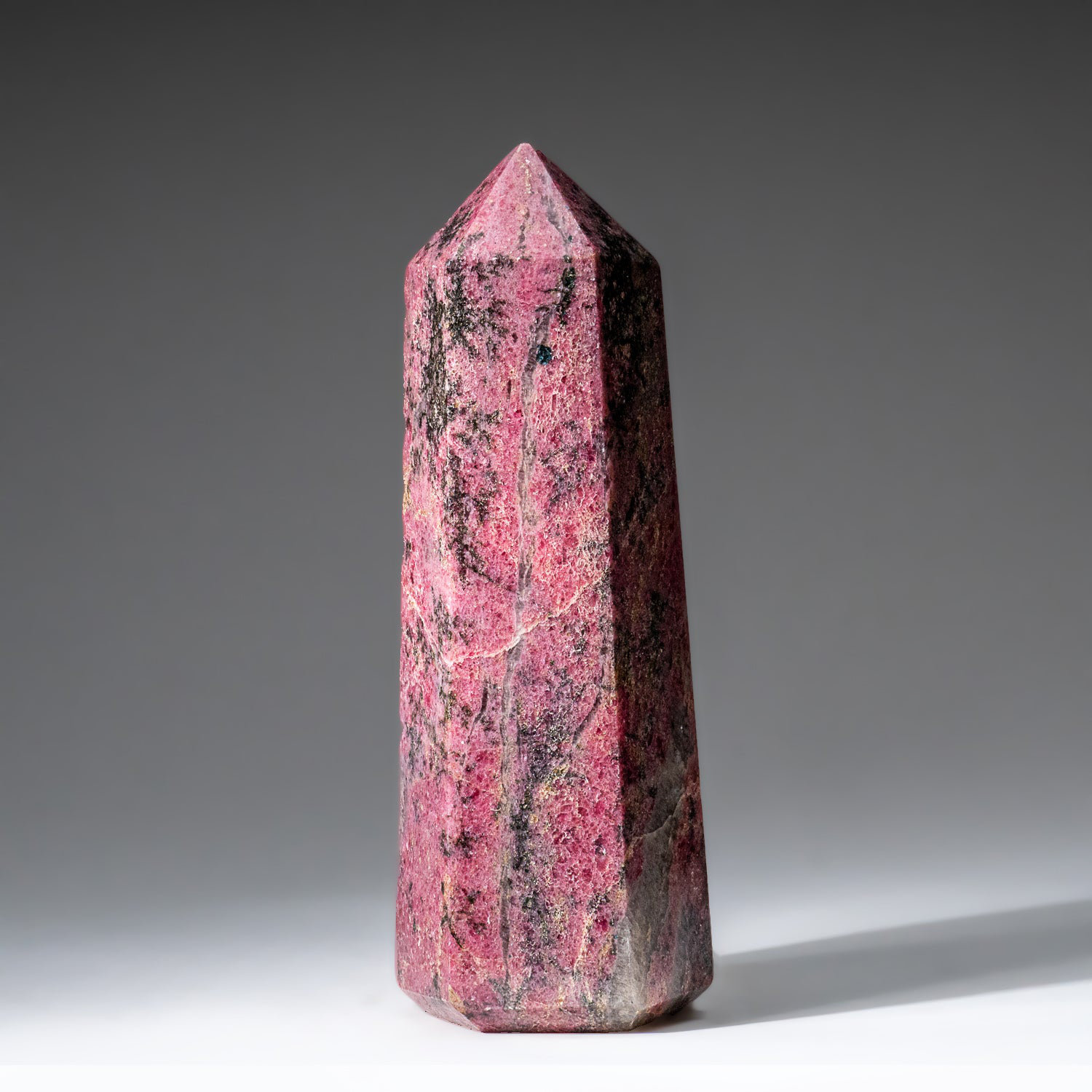 Astro Gallery of Gems Genuine Polished Imperial Rhodonite Point from ...