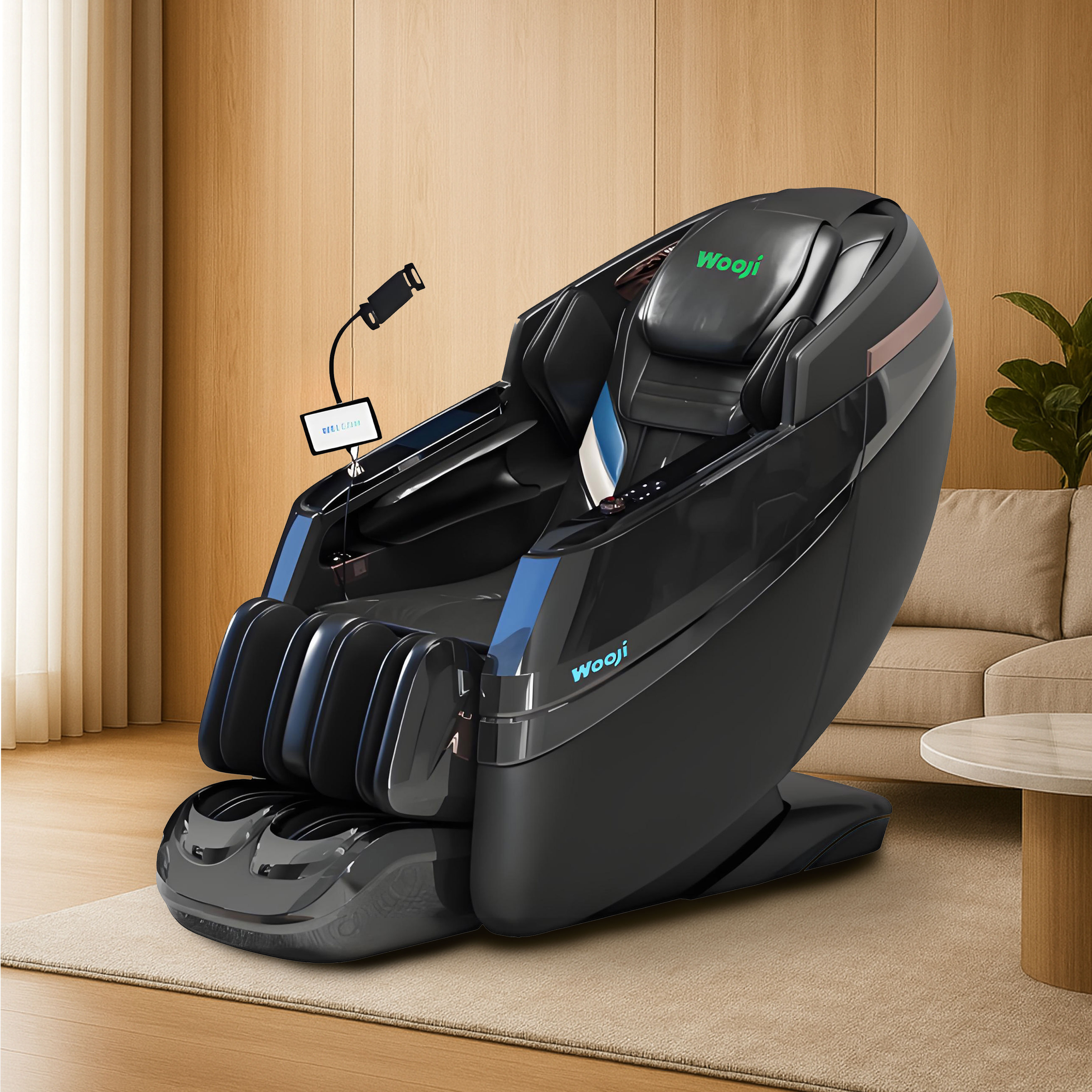 Ebern Designs Black Luxury Heated Massage Chair | Wayfair.co.uk