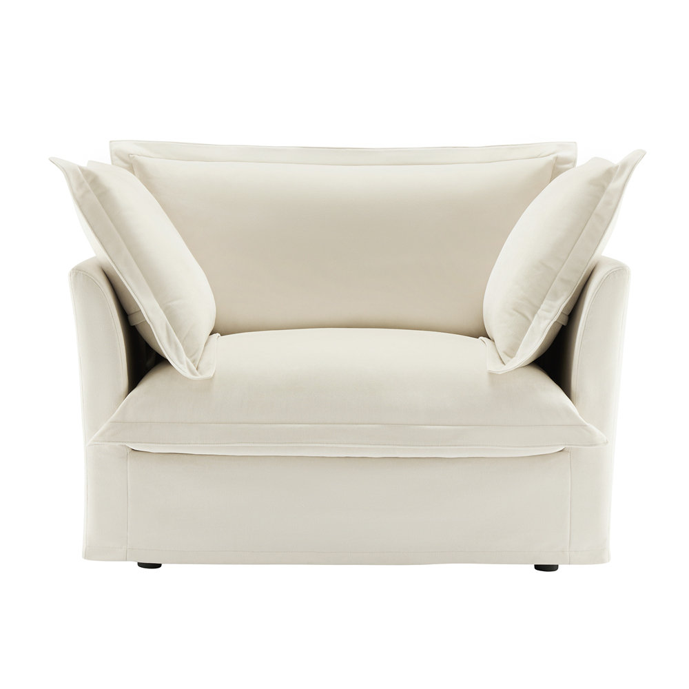 Wrought Studio™ Contemporary Single Deep Seat Comfy Single Sofa Couch ...