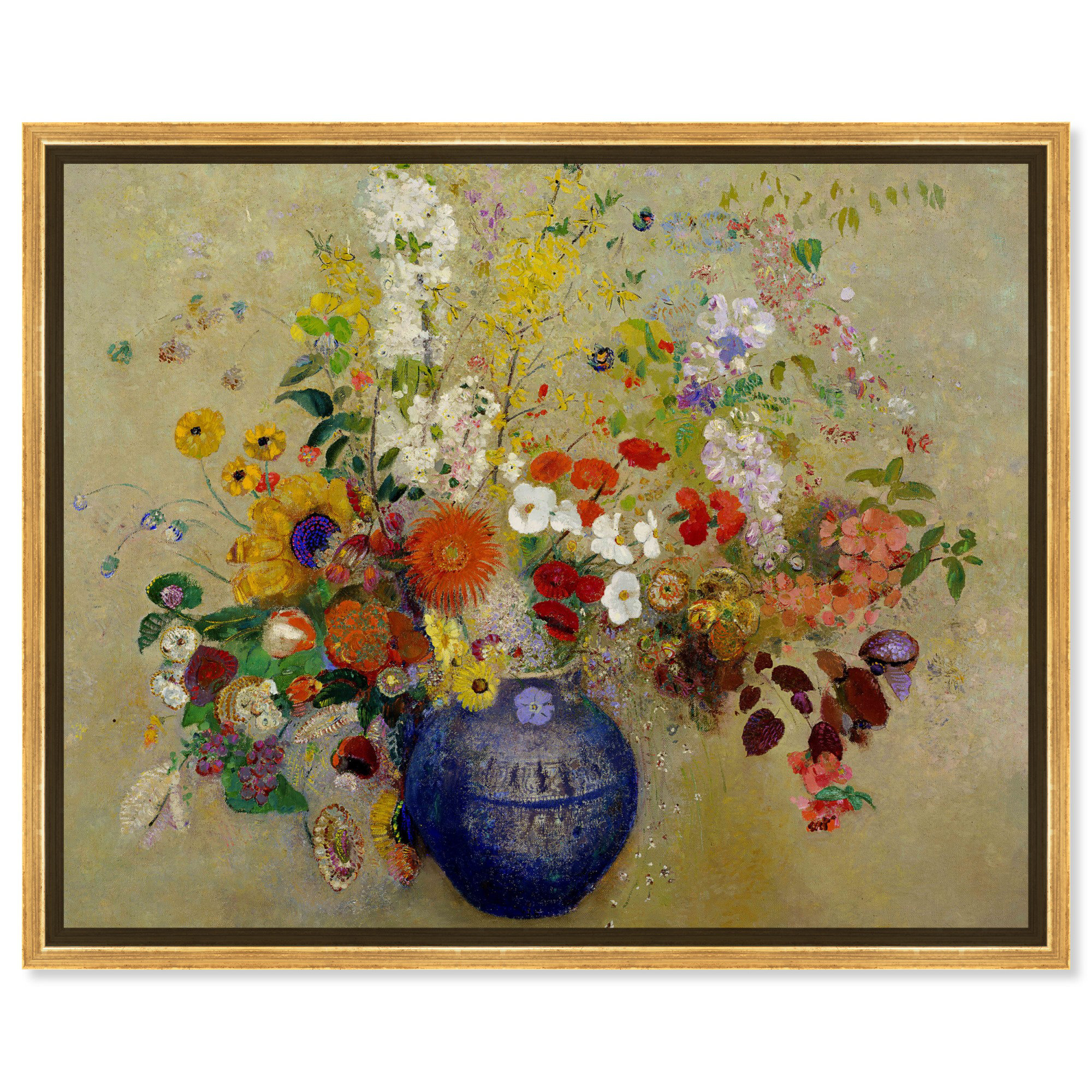 Art Remedy Odilon Redon - Flowers 1909 Canvas Vintage Wall Art by Art ...