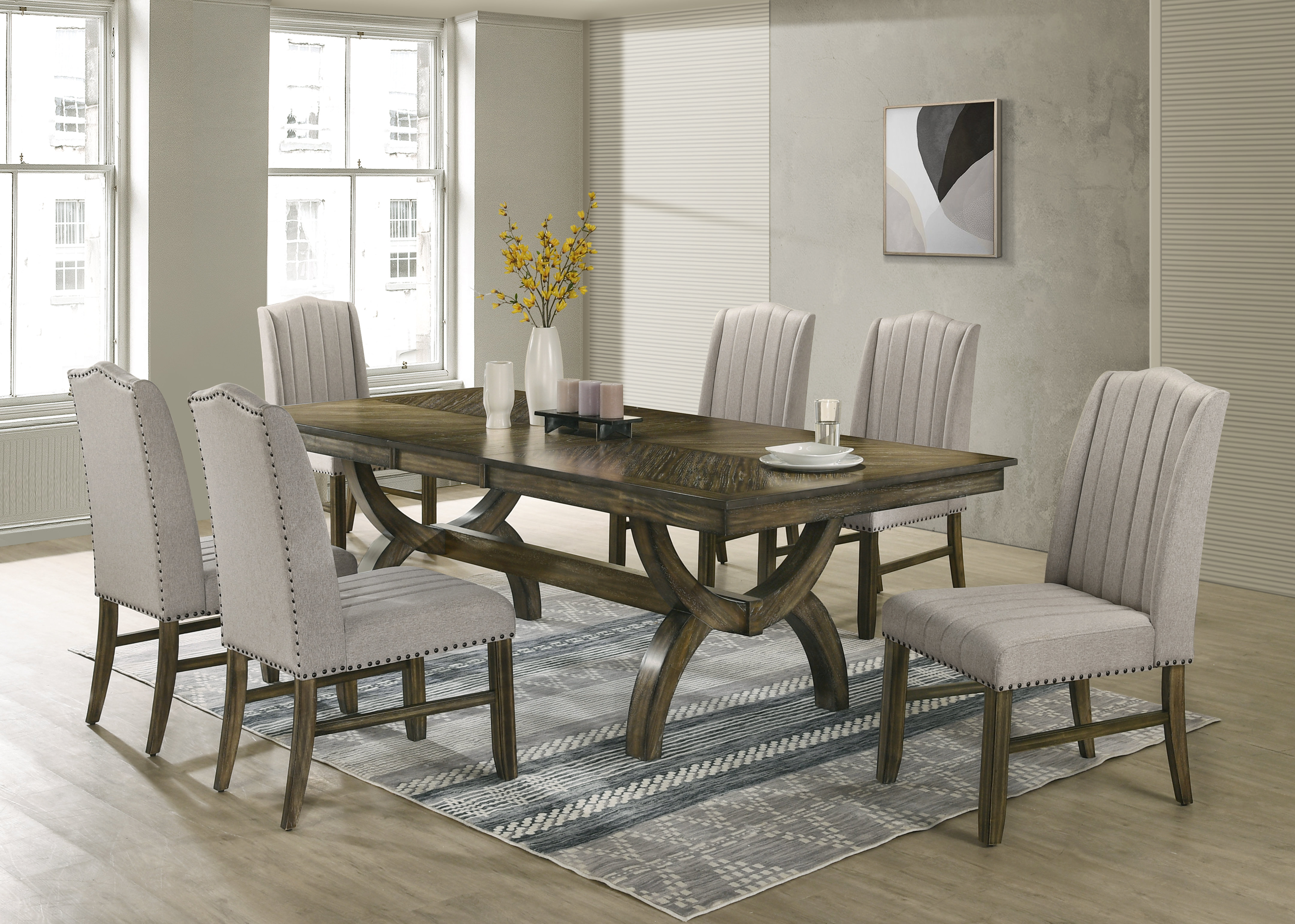 Red Barrel Studio® Traditional Dining Set With Extendable Table And ...