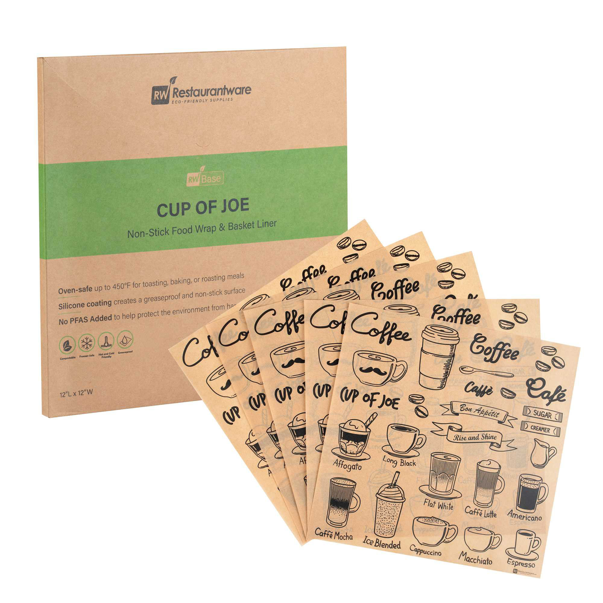 Restaurantware-RW Base 12 Inch Deli Papers, 2000 Cup Of Joe Sandwich ...