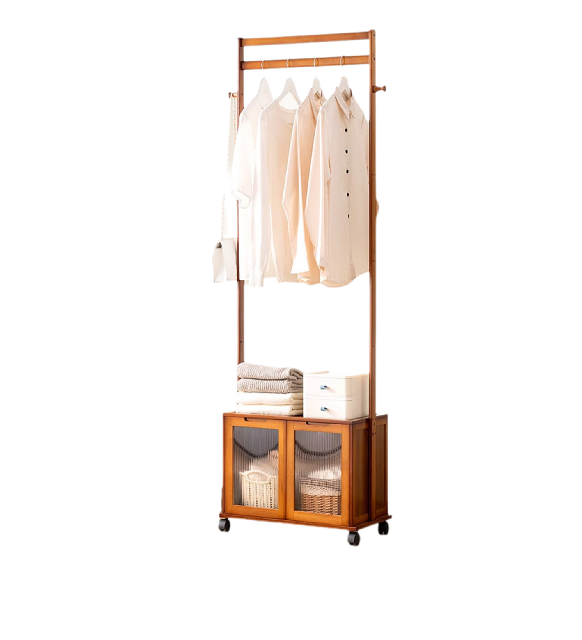 George Oliver Cloak Rack Bedroom Vertical Simple Hanging Racks ...