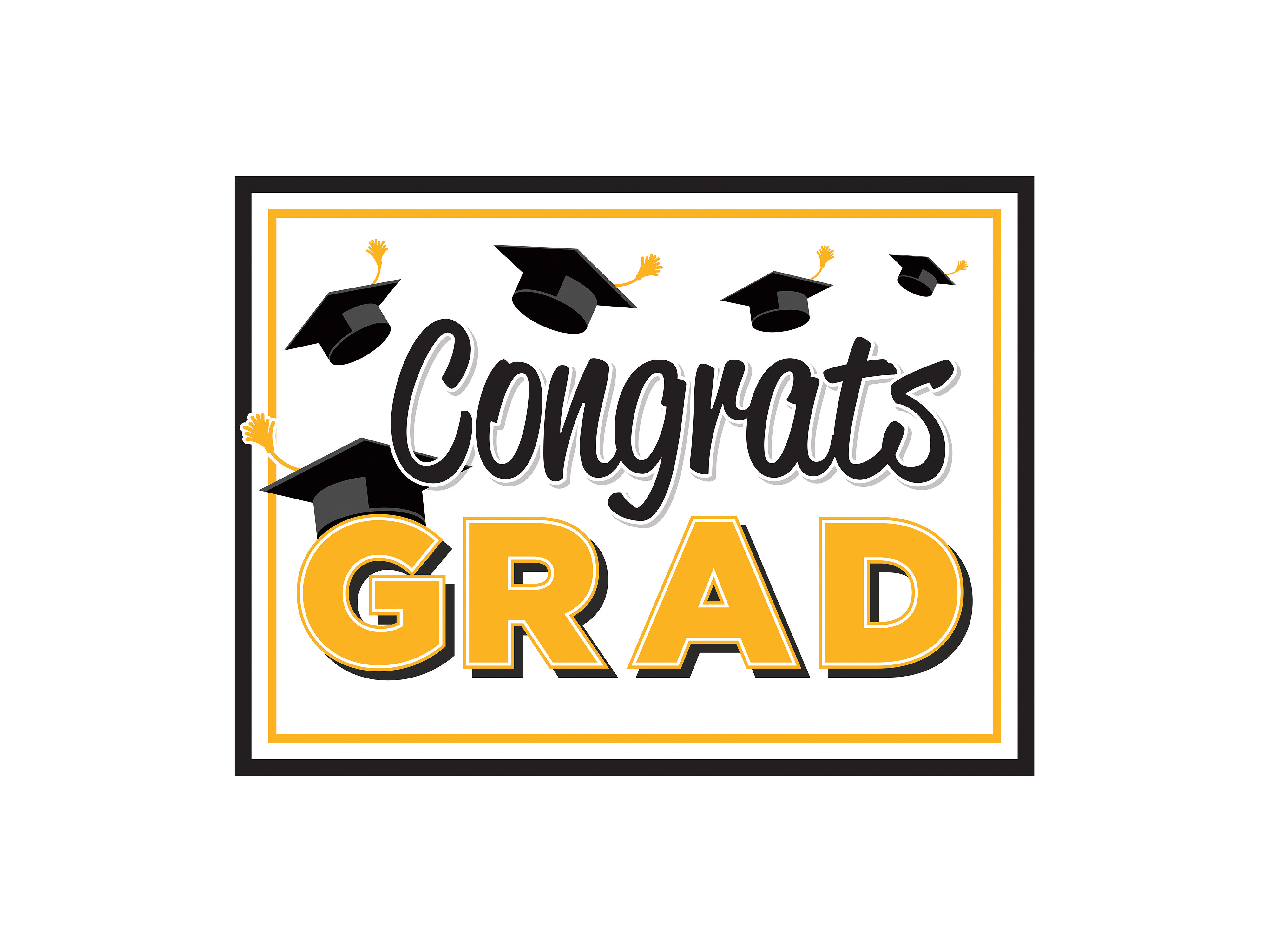 AmTab Manufacturing Corporation YardSign-CongratsGrads | Wayfair