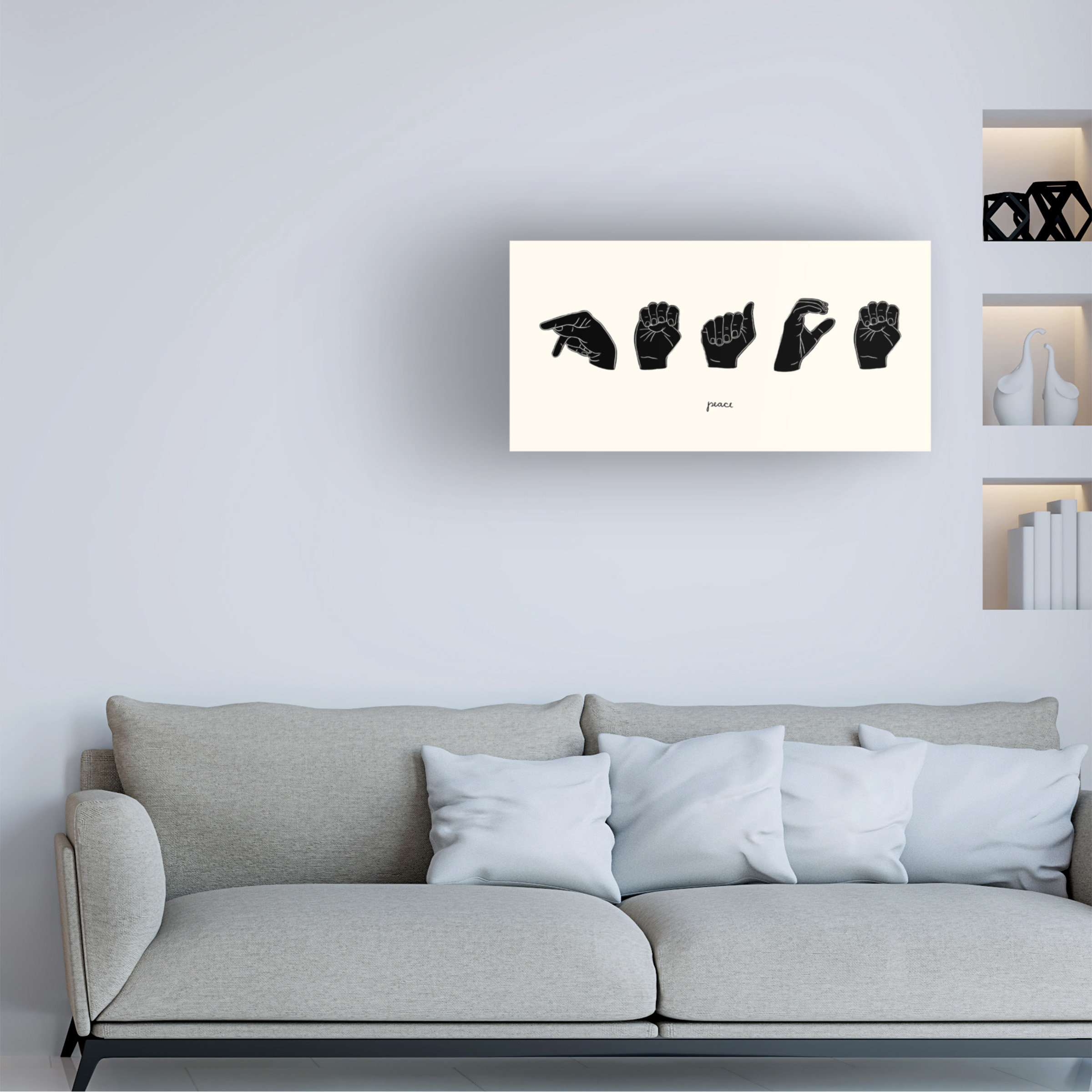 Latitude Run® Sign Language V " Sign Language V " by Emma Scarvey | Wayfair