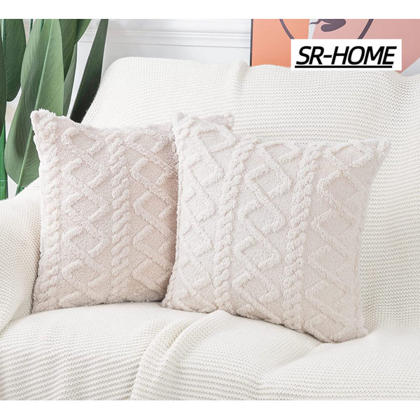 SR-HOME Geometric Polyester & Polyester Blend Pillow Cover | Wayfair