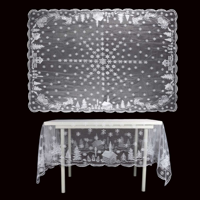 white lace tablecloth rectangle