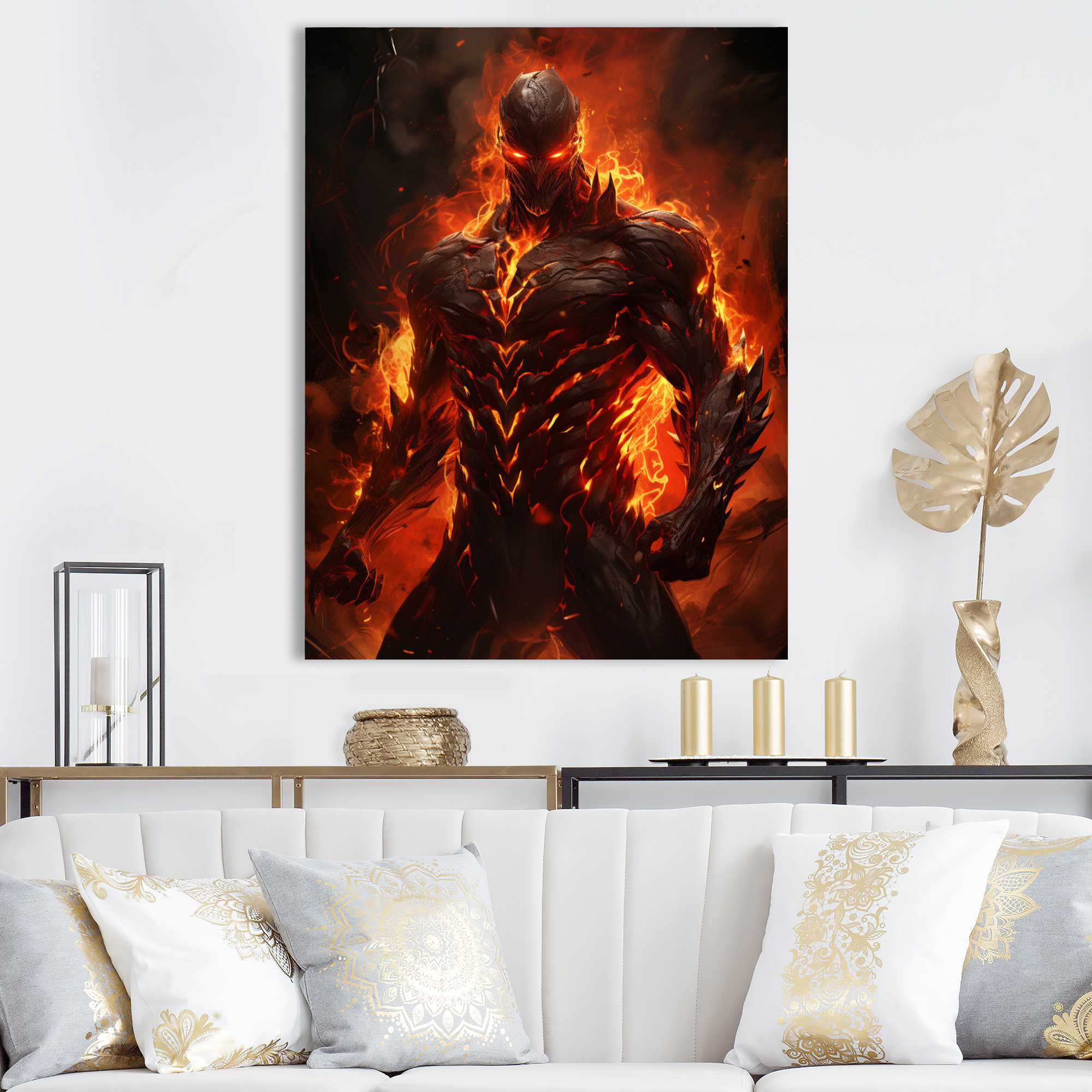 Latitude Run® Fire Force Villian III On Canvas Print | Wayfair