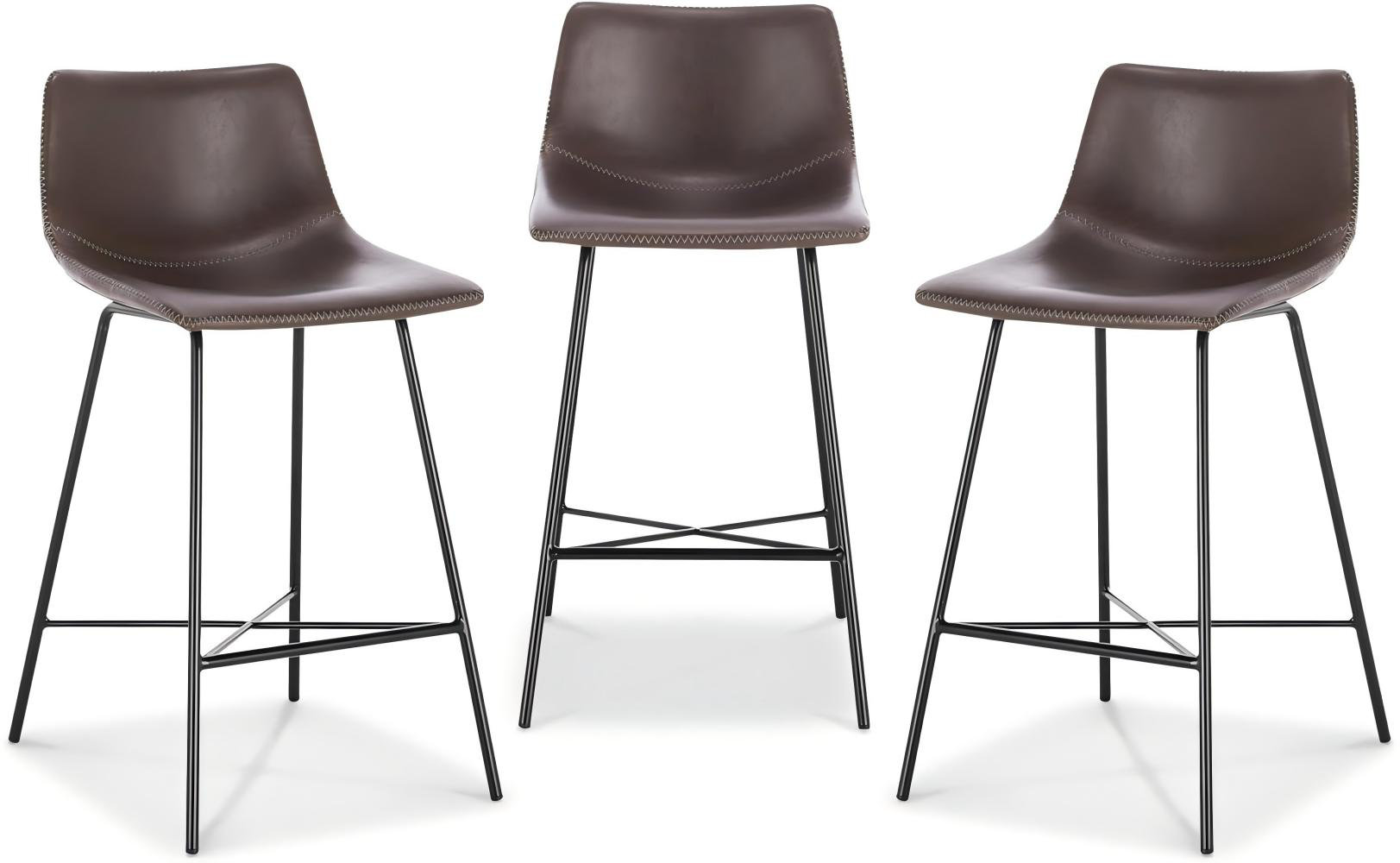 Anadea Counter Stool 24 inches - Counter Height Bar Stools Set of 3 ...