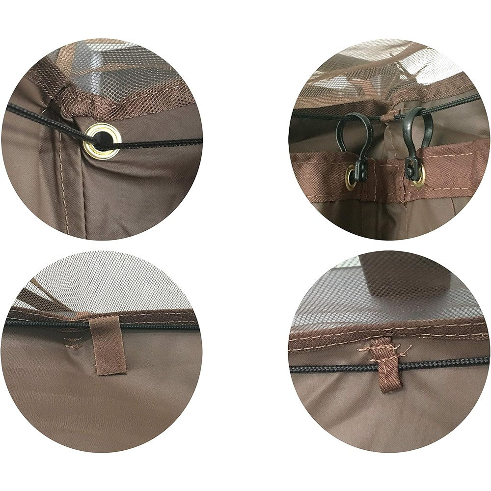 MAXAYA Replacement Mosquito Net For Flat-Roof Pergola - Mesh Bug Net On ...