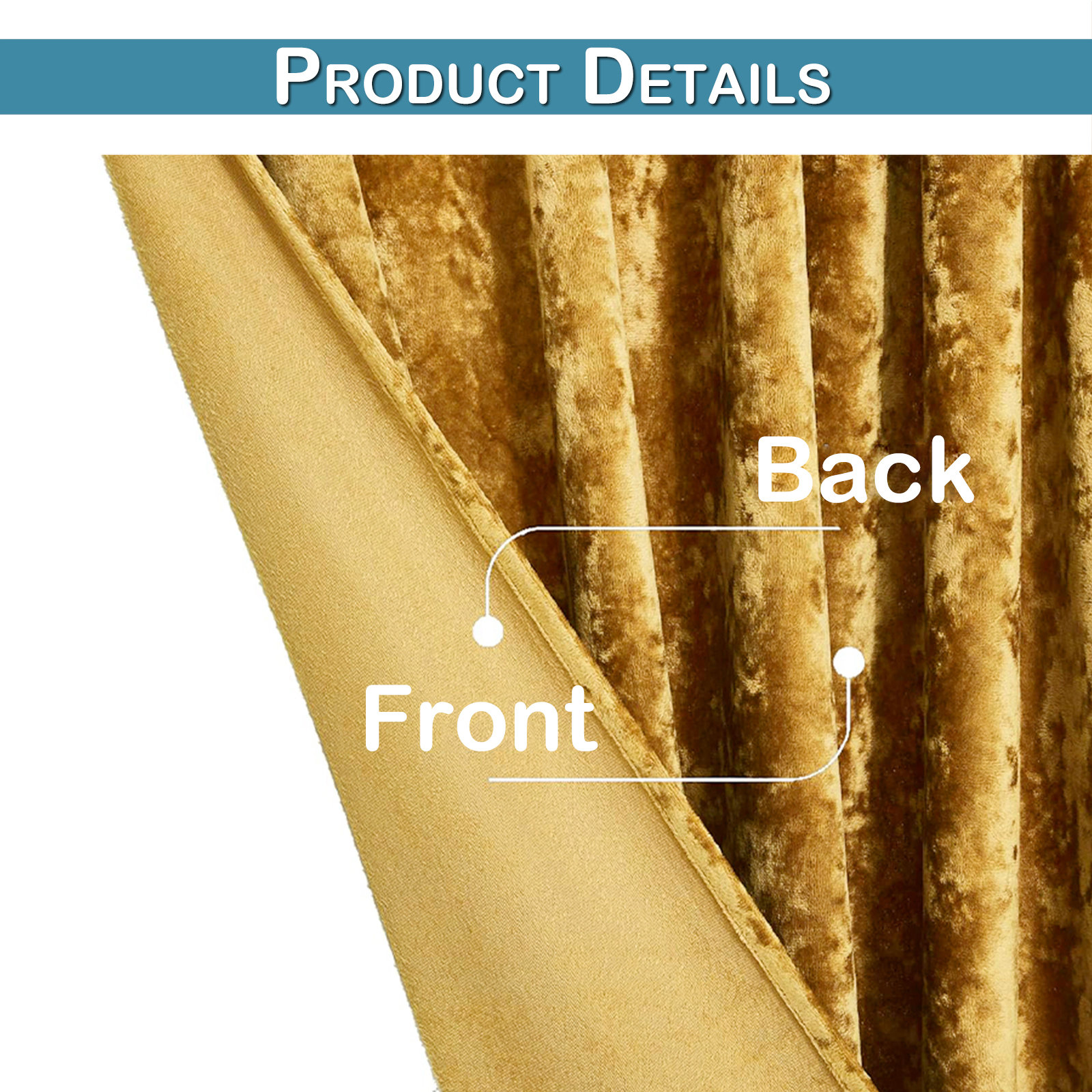 Everly Quinn Crushed Velvet Darkening Curtains Light Heat Blocking ...