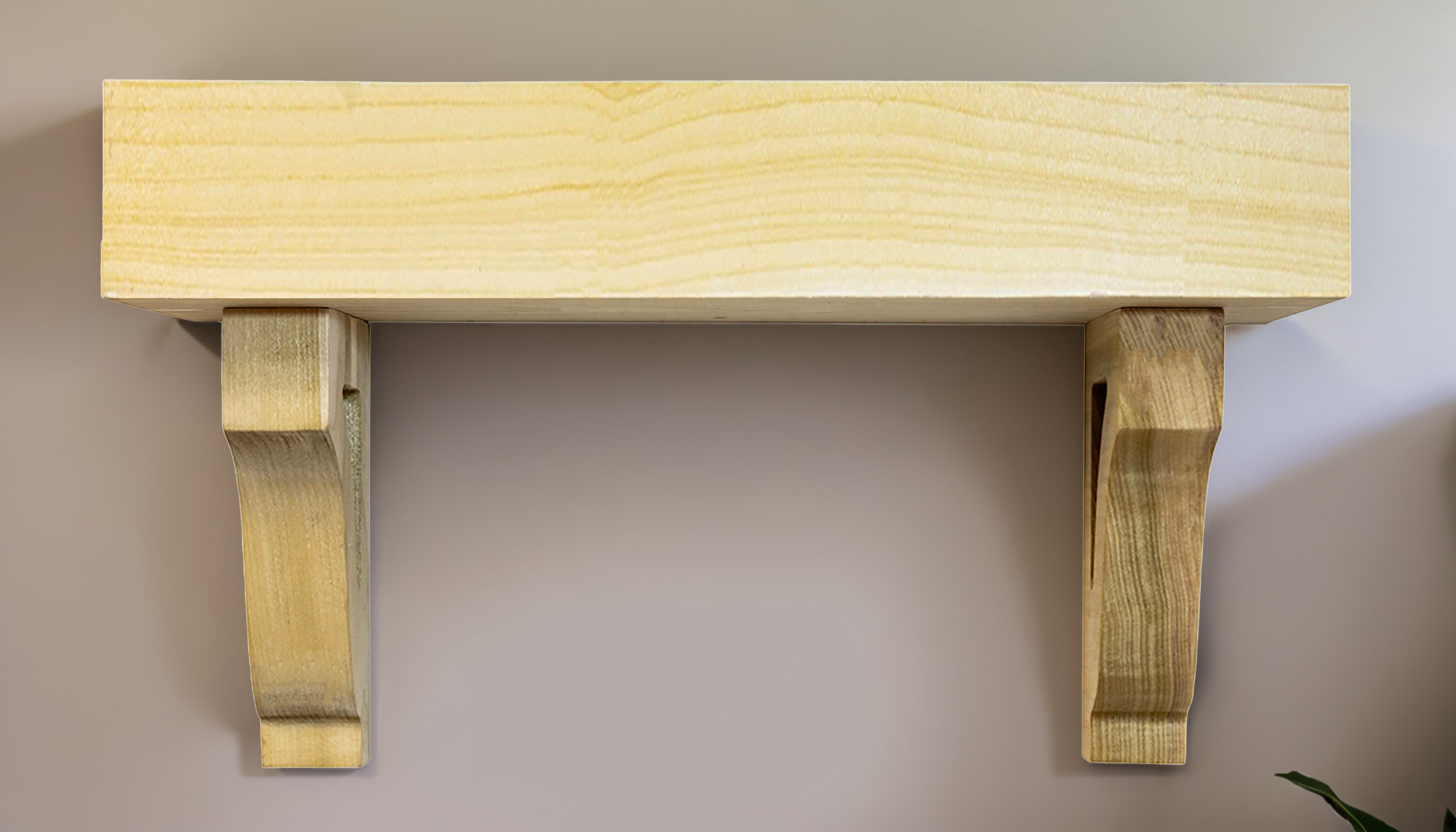 Canora Grey Poplar Floating Shelves W/Corbels | Wayfair