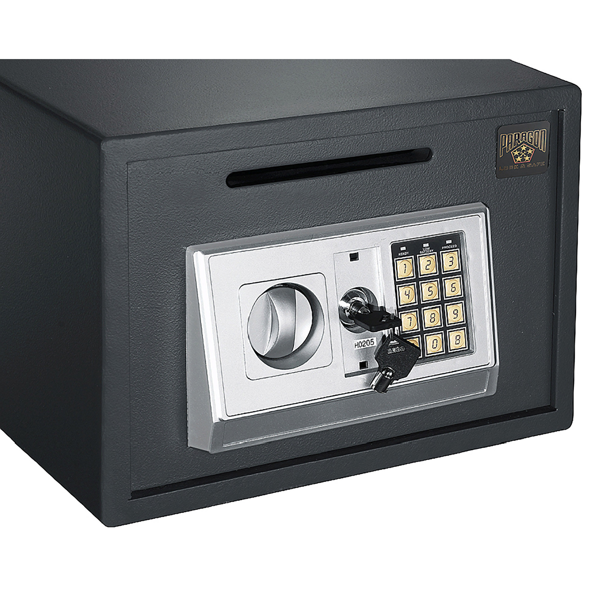 Paragon Safes Electronic Safe Deposit Box with Keypad and 2 Manual Keys ...