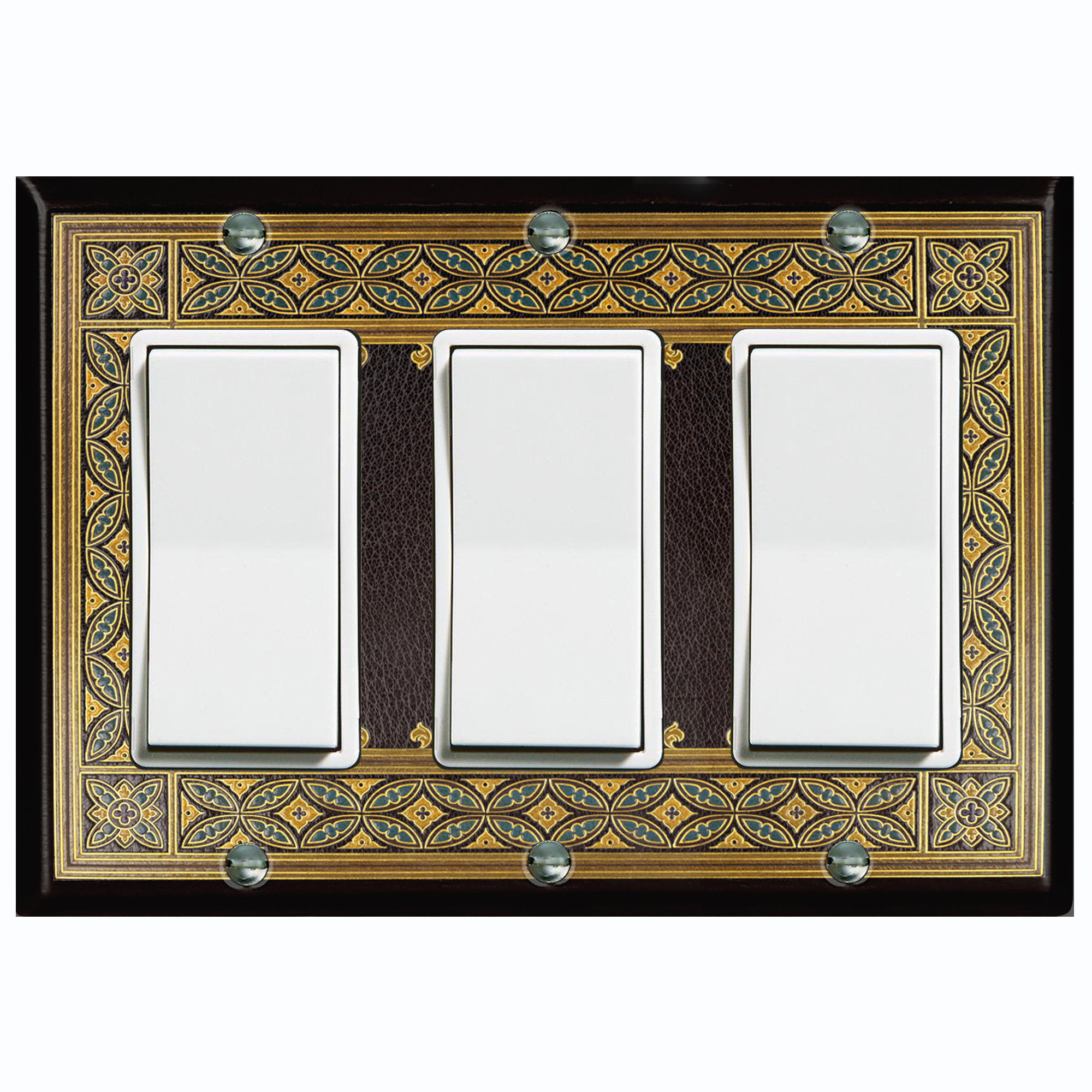 WorldAcc 3-Gang Toggle Light Switch Wall Plate | Wayfair