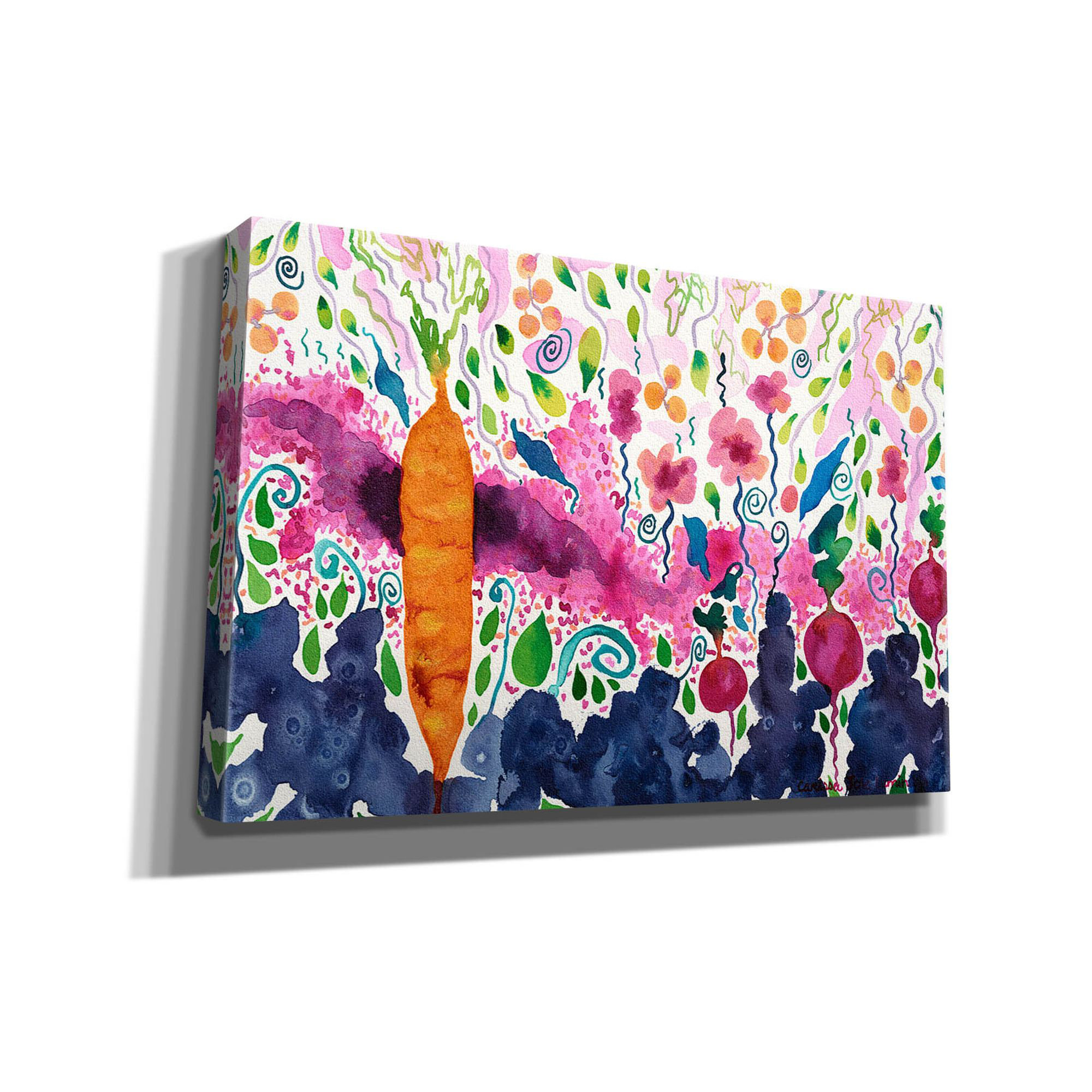 Rosalind Wheeler Ode To A Carrot On Canvas by Carissa Luminess Print ...