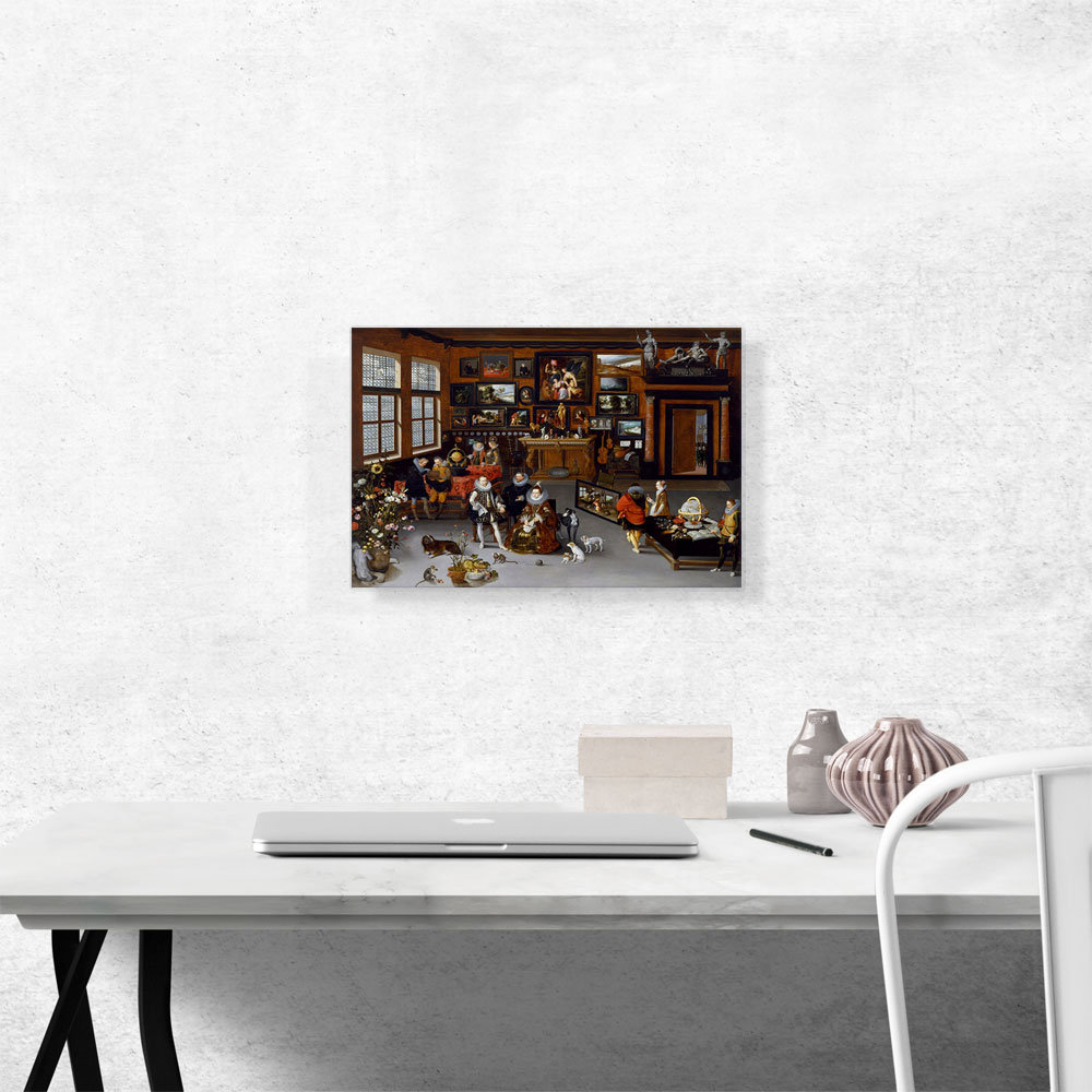 ARTCANVAS Archdukes Albert Isabella Visiting Collection Of Pieter Roose ...