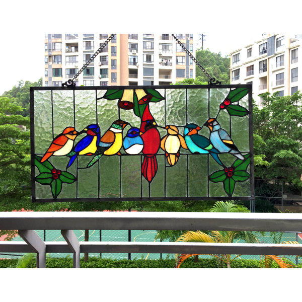 Alcott Hill® Birds Window Panel & Reviews | Wayfair