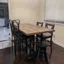 17 Stories Bochini 62.99 L x 31.49 W Dining Table Counter Height ...